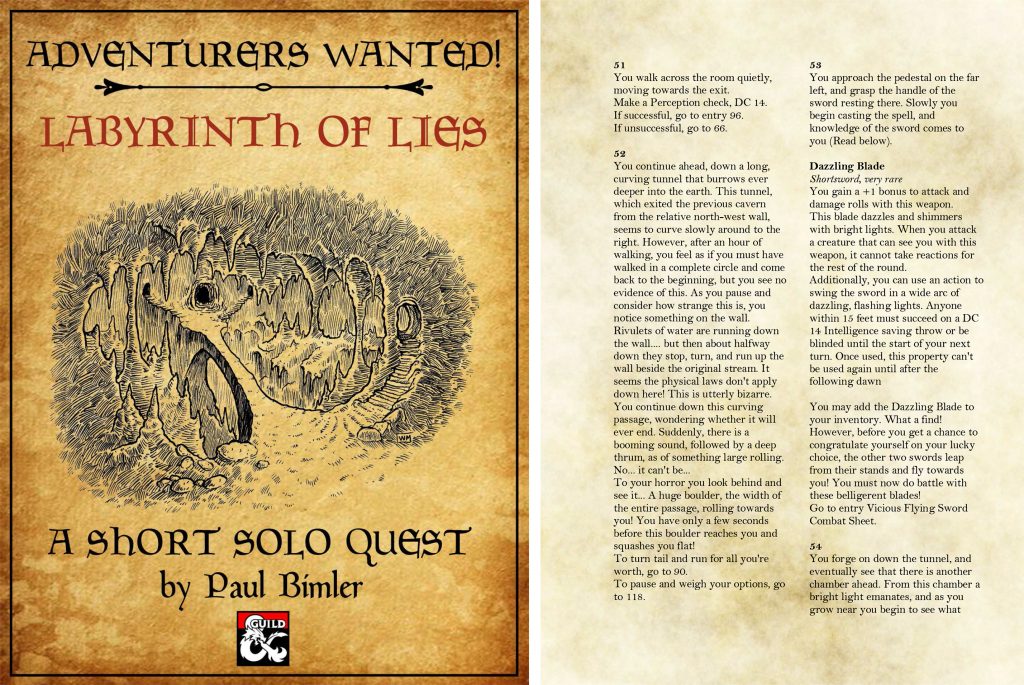 September ROUND-UP: Dungeons, labyrinths and catacombs – Gamebook News